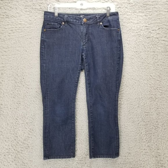 LOFT | Jeans | Loft Jeans Womens 28 Petite Dark Wash Stretch Low Rise ...